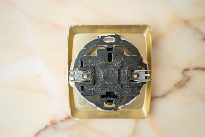 Vintage Style Home Interior Wall Switch Stock Image - Image of ...