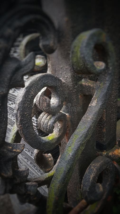 Vintage Style Iron Door Locks are Very Interesting and Unique. Stock ...