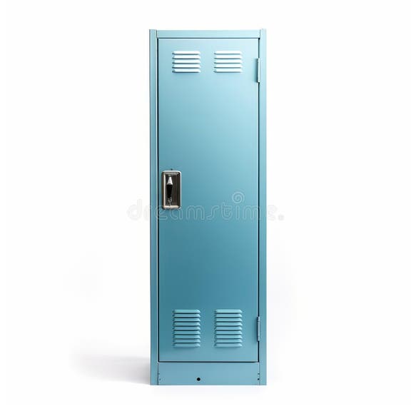 Vintage Style Metal Locker with Rectangular Shape Design Stock ...
