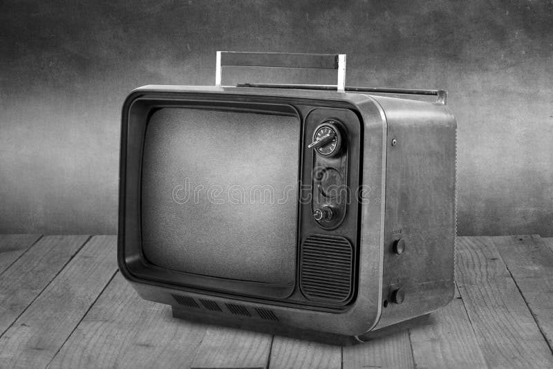 Vintage Style Old Television Stock Image - Image of glasses, analog ...