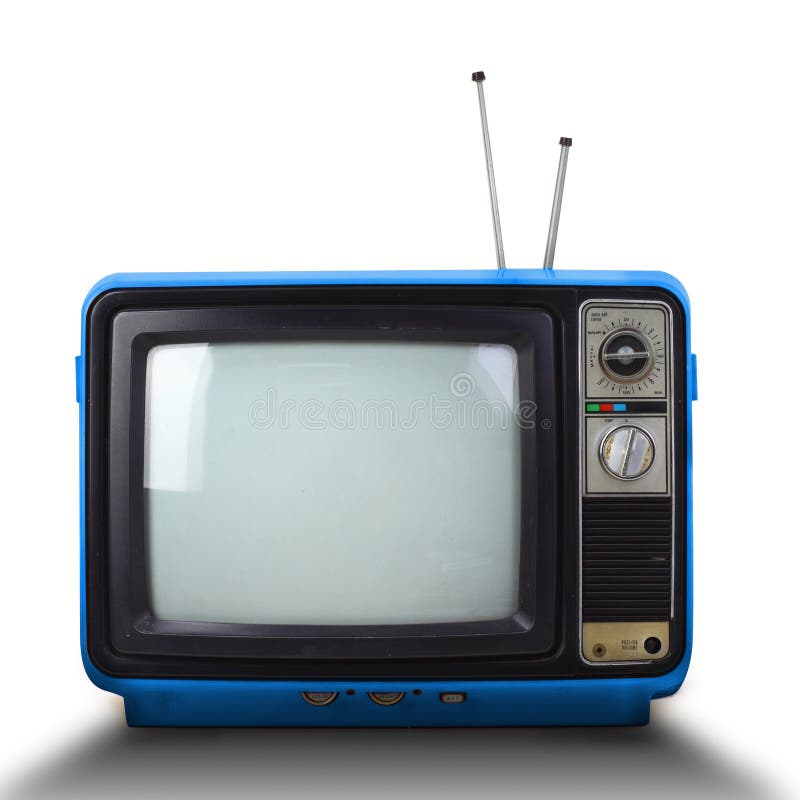 Vintage Style Old Television Stock Photo - Image of isolated, clothing ...
