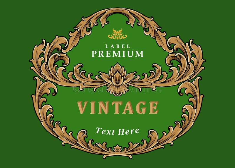 Vintage Style Packaging Necessities Label Stock Illustration ...