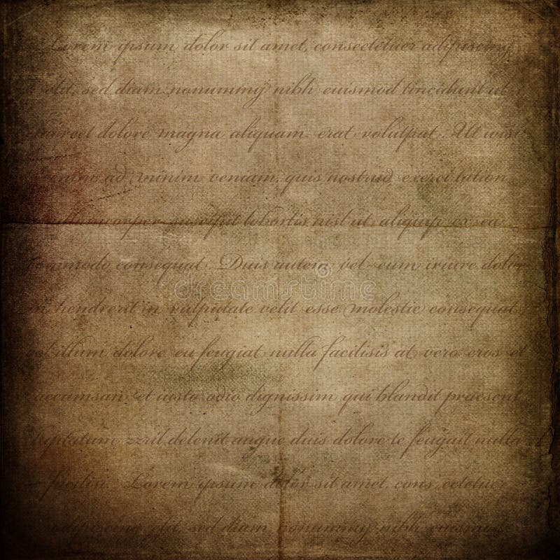 Vintage Style Paper Background with Faint Cursive Text Stock ...