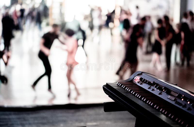 Vintage Style Photo of Dance Hall with People Dancing Stock Photo ...