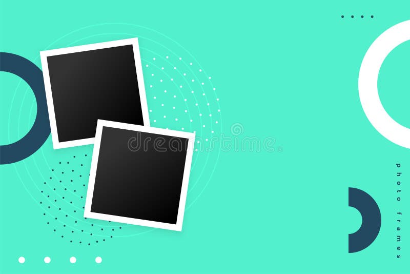 Vintage Style Photo Frame Border Template for Instant Pictures Stock ...