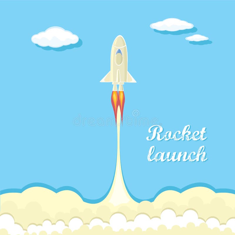 Vintage Style Retro Poster of Rocket Launcher. Stock Vector ...