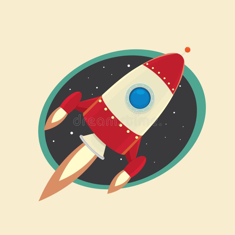 Vintage Style Retro Poster of Rocket Launcher Stock Vector ...