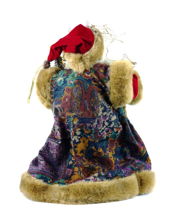 Vintage Style Santa Back View Stock Image - Image of fabric, sleeves ...