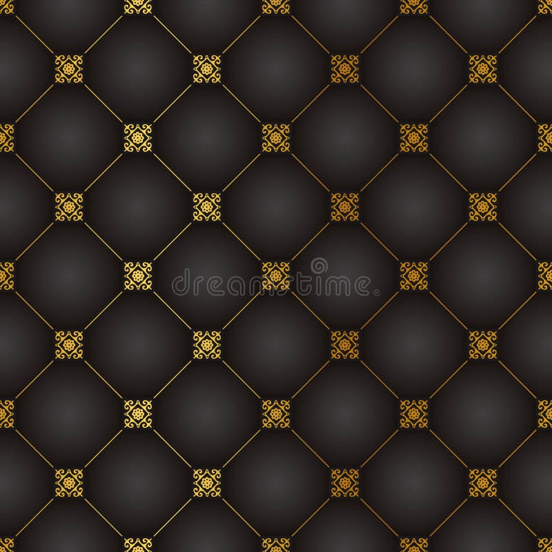 Vintage Style Seamless Vector Wallpaper Pattern Stock Vector ...