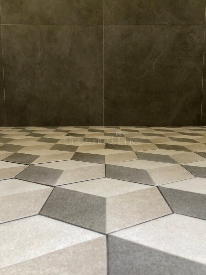Vintage Style for Tiles Three-dimensional Effect on the Floor Stock ...