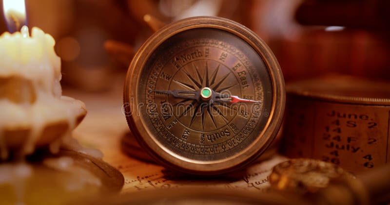 Vintage Style Travel and Adventure. Vintage Old Compass and Other ...