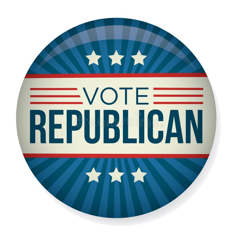 Vintage Style Vote or Election Pin Button Stock Vector - Illustration ...