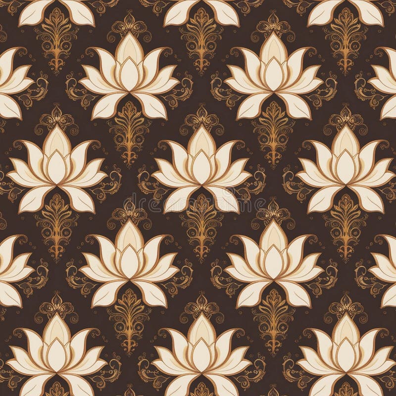 Vintage-style Wallpaper Often Features Classic Patterns Stock ...