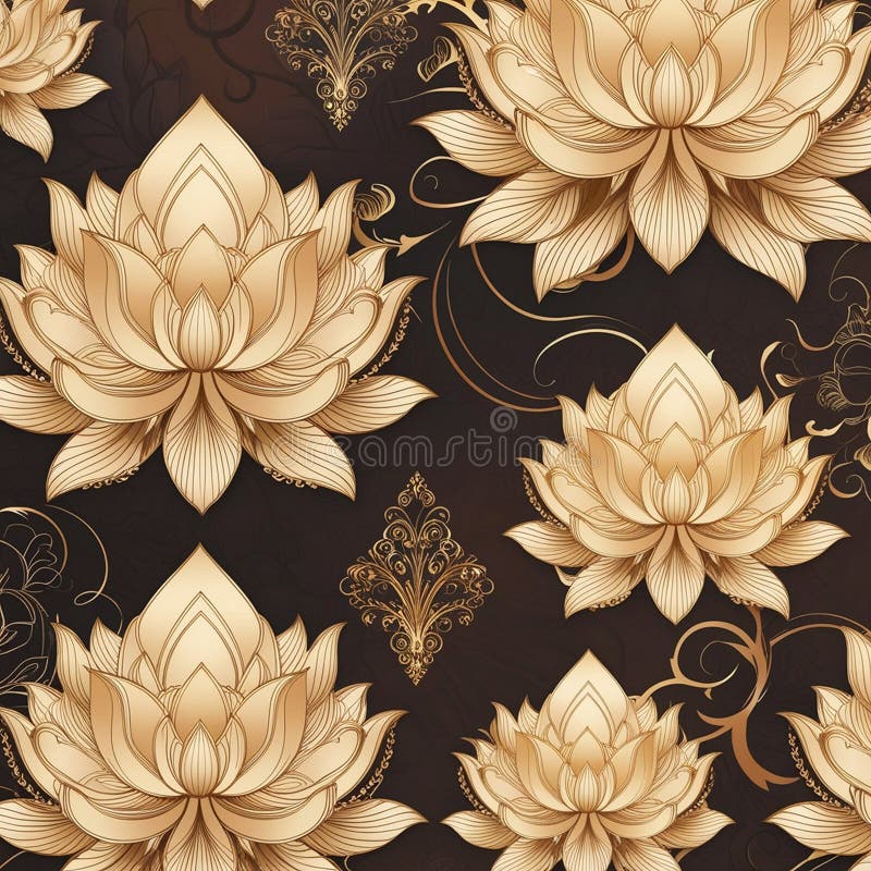 Vintage-style Wallpaper Often Features Classic Patterns Stock ...