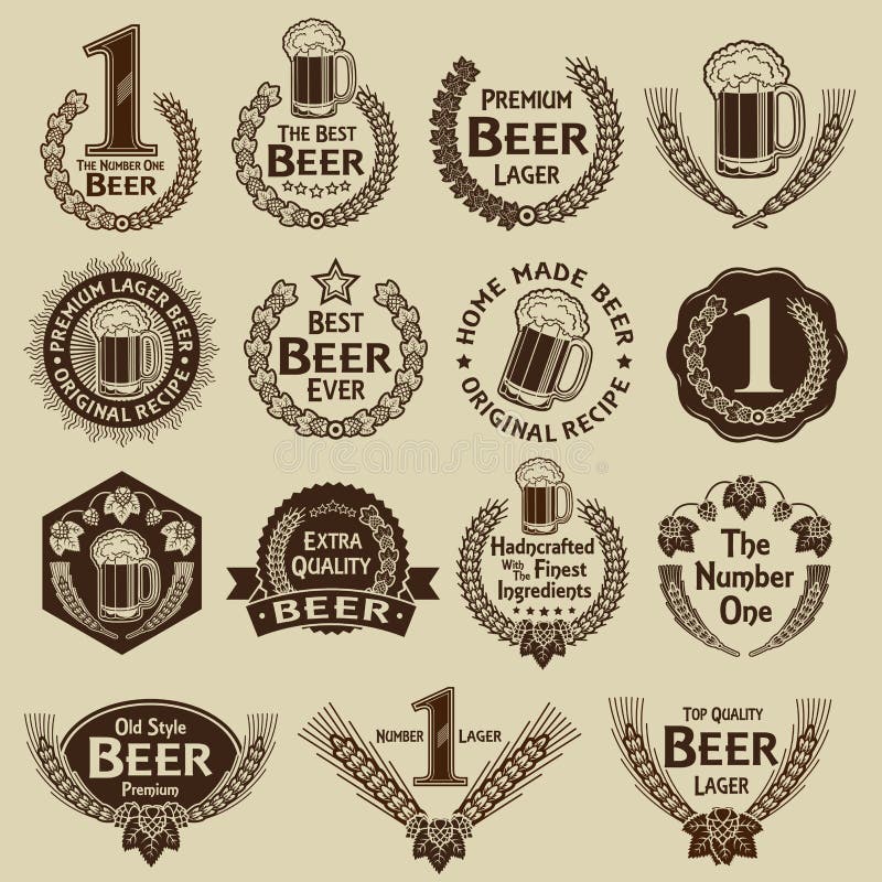 Beer seals and stamps stock vector. Illustration of badges - 31441329