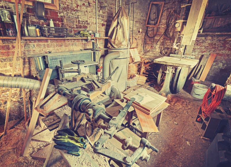 Carpenter s workshop. stock photo. Image of joiner, craftsmanship ...