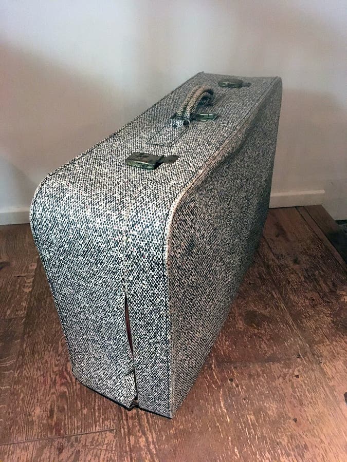 Vintage suitcase stock photo. Image of vintage, grey - 82176542