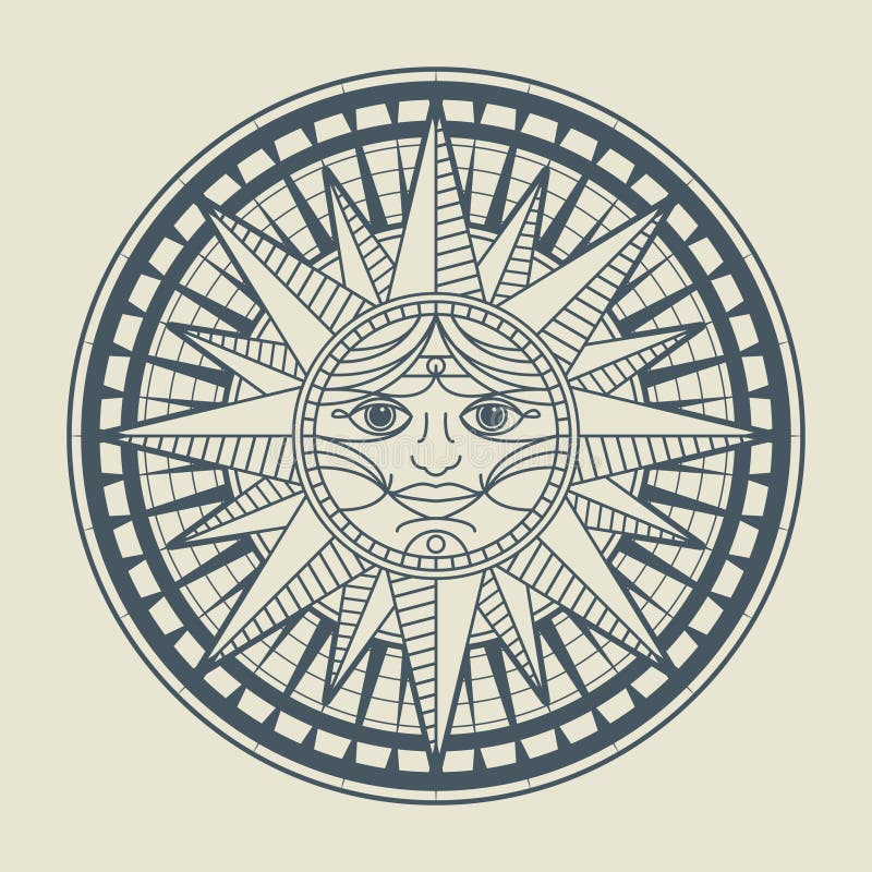 Compass Face Stock Illustrations – 2,425 Compass Face Stock ...