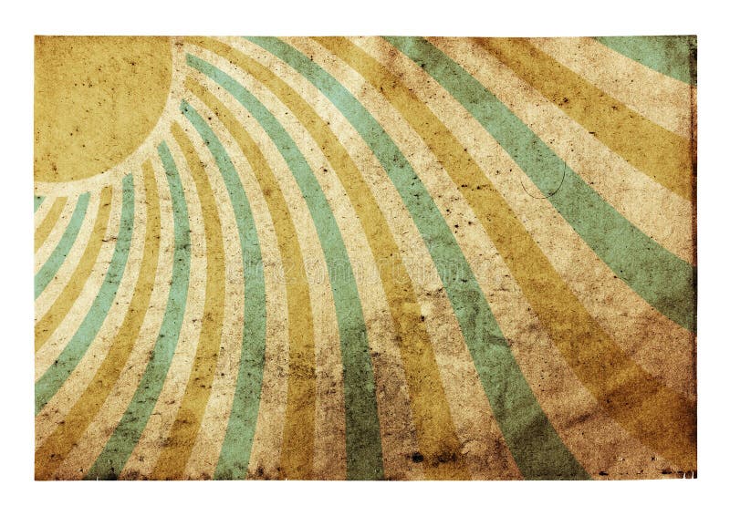 Sun rays on old paper stock image. Image of isolated - 164934619