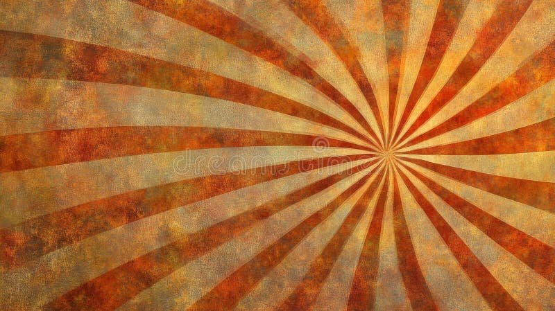 Vintage Sunburst Background Faded Grain Texture with Radiant Light and ...