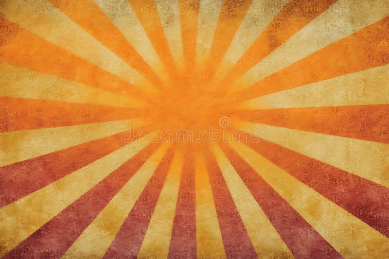 Vintage Sunburst Background Texture in Warm Autumn Colors Stock ...