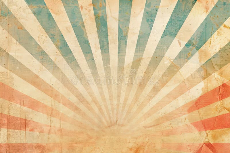 Vintage Sunburst Pattern on Grunge Background. AI Image Stock ...