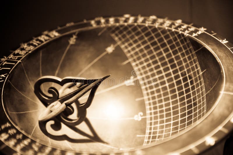 Sundial clock stock image. Image of shadow, astronomy - 15895747