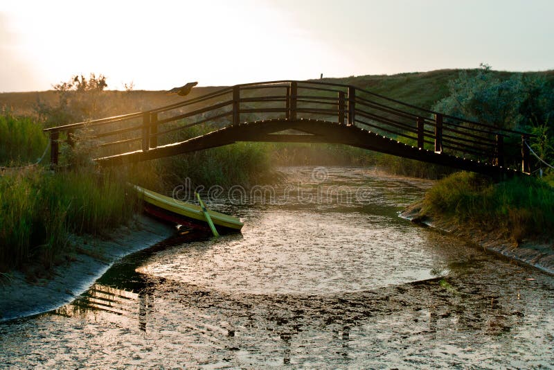 Vintage sunset stock image. Image of landscape, peaceful - 25681665