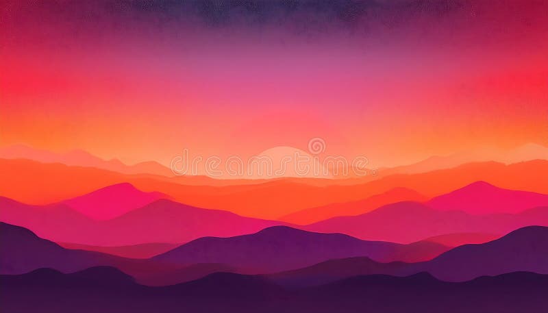 Vintage Sunset Gradient Background - a Gradient Transitioning Scene ...