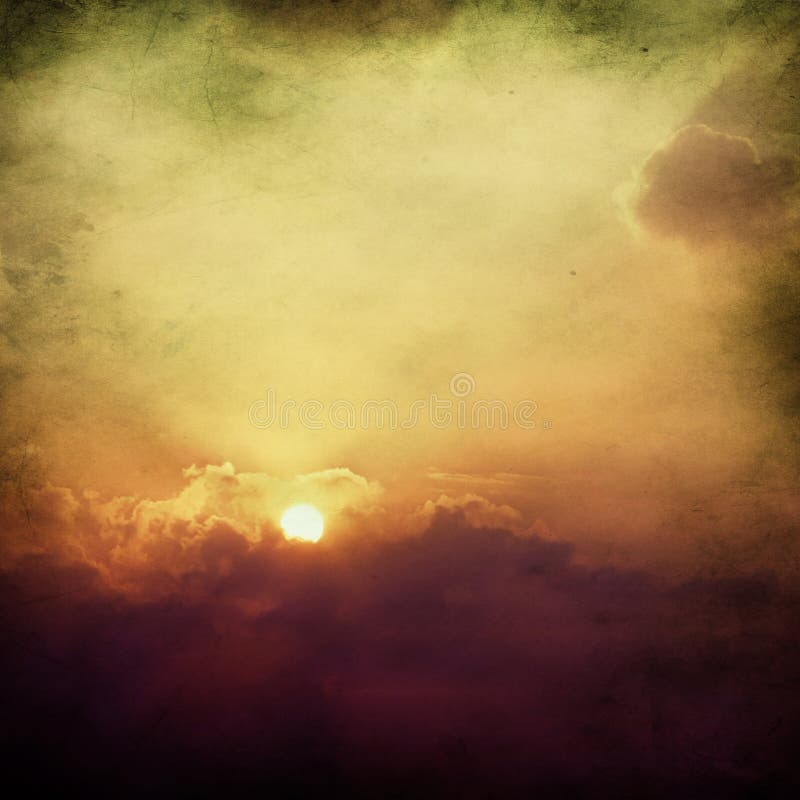 Vintage Sunset stock photo. Image of colors, romance - 36074368