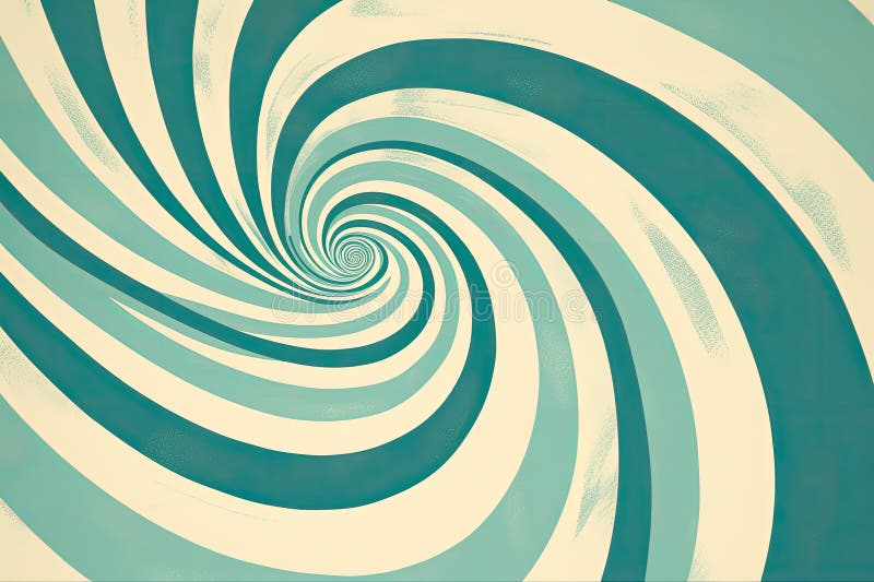 Vintage Swirl Spiral Poster Background (AI Generated Stock Illustration ...