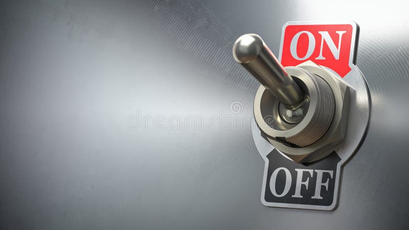 Switch on, Switch Off, Animation. Motion Graphic Design. Alpha Channel ...