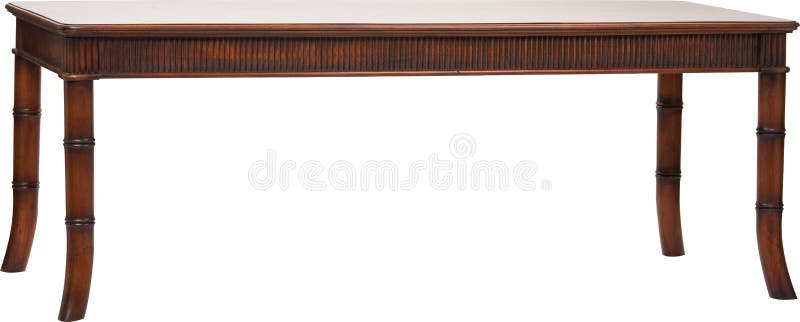 Vintage Table Isolated on White with Path Stock Image - Image of simply ...