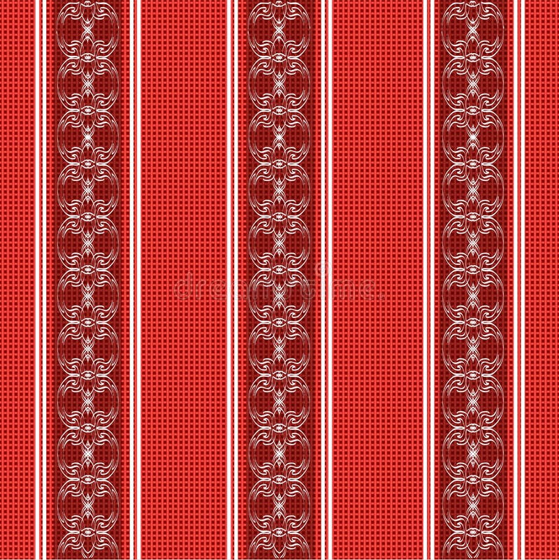 Vintage Tablecloth Seamless Pattern Stock Illustration - Illustration ...