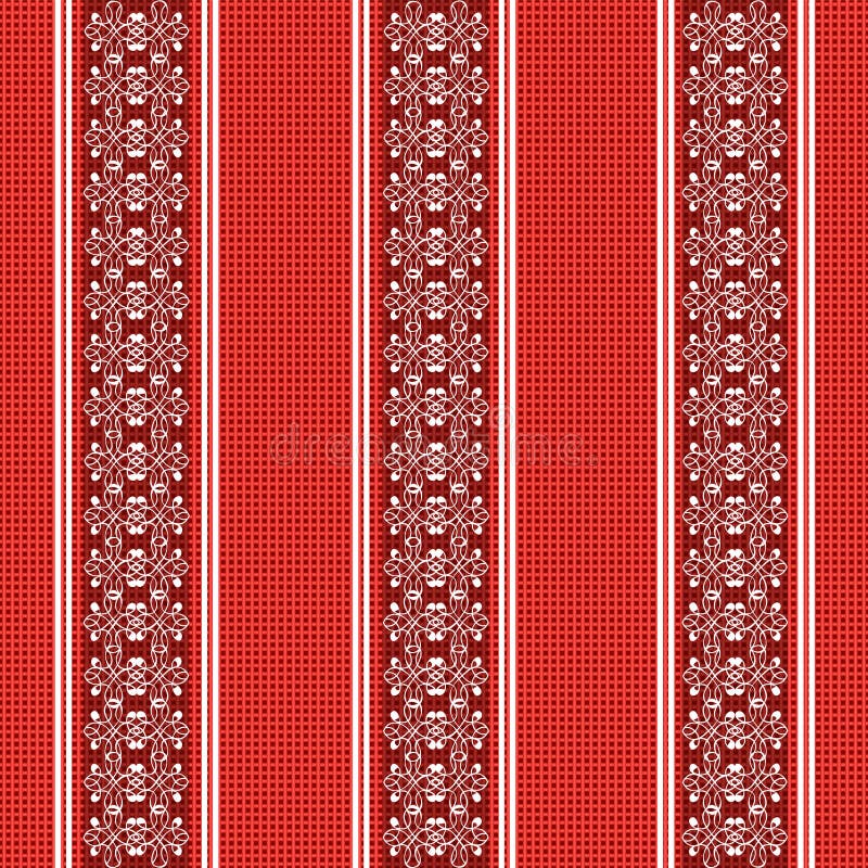 Vintage Tablecloth Seamless Pattern. Stock Illustration - Illustration ...
