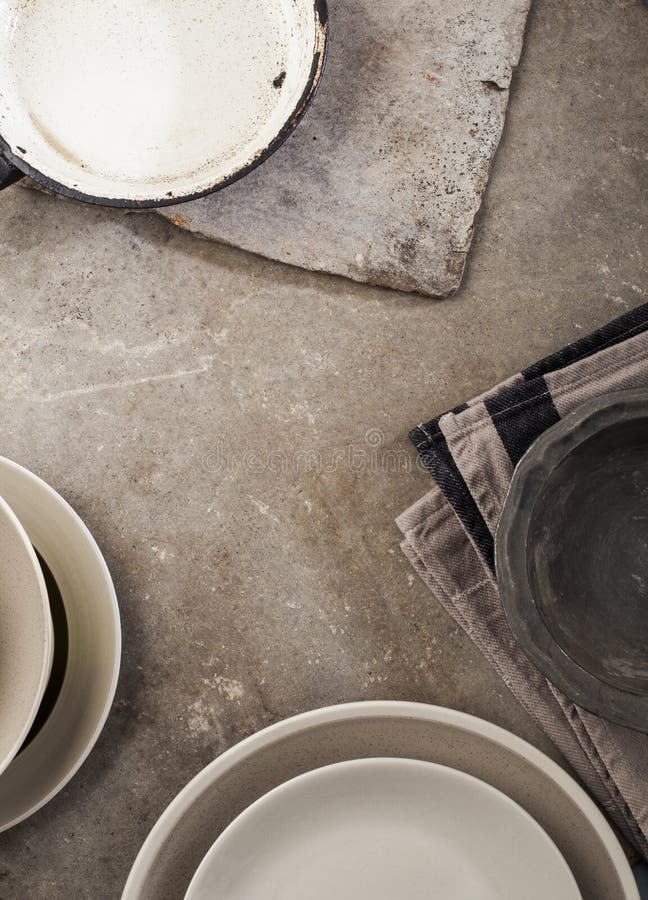 Vintage tableware stock image. Image of grunge, meal - 42810619