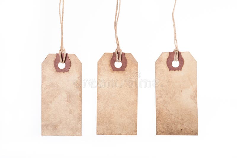 Vintage tags stock image. Image of craft, reatail, stained - 34142797