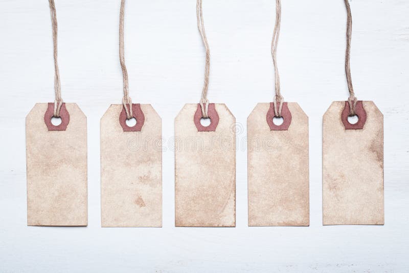 Vintage tags stock image. Image of craft, reatail, stained - 34142797