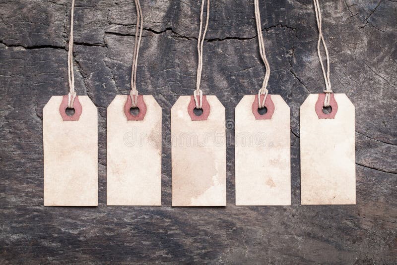 Vintage tags stock image. Image of craft, reatail, stained - 34142797
