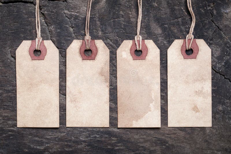 Vintage tags stock image. Image of craft, reatail, stained - 34142797