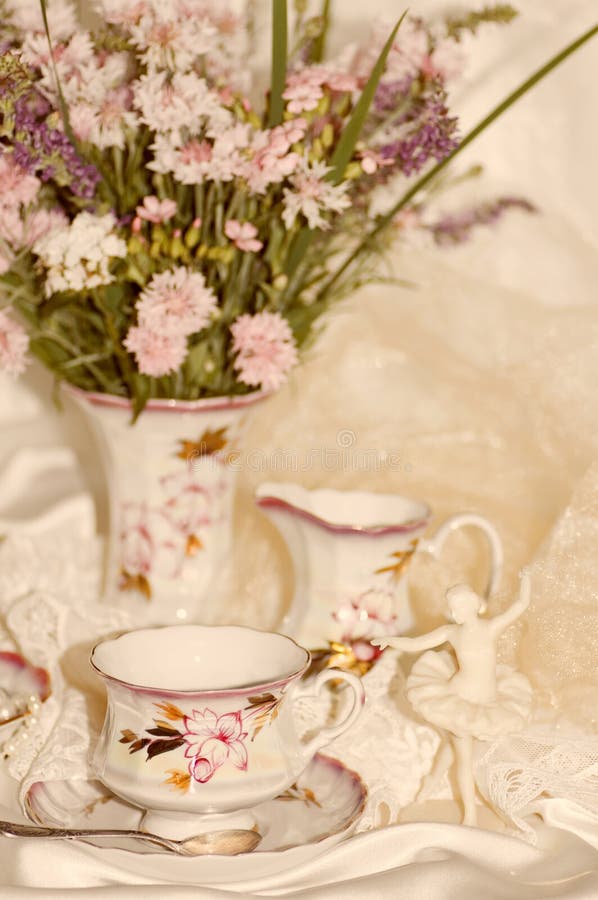 Vintage tea stock image. Image of elegance, food, decorative - 31923723