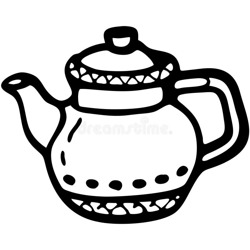 Vintage Teapot Vector Illustration Perfect for Crafts and Design ...