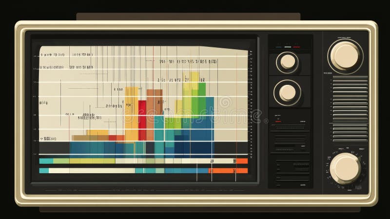Vintage Tech Difficulties Futuristic Monitor Display Retro Stock Image ...
