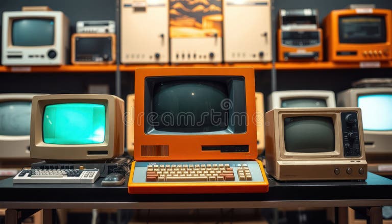 Vintage Computing Setup Stock Illustrations – 519 Vintage Computing ...