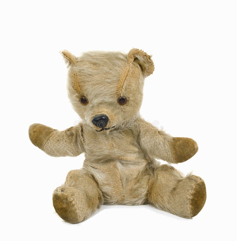 Vintage teddy bear stock photo. Image of isolated, beloved - 8528836