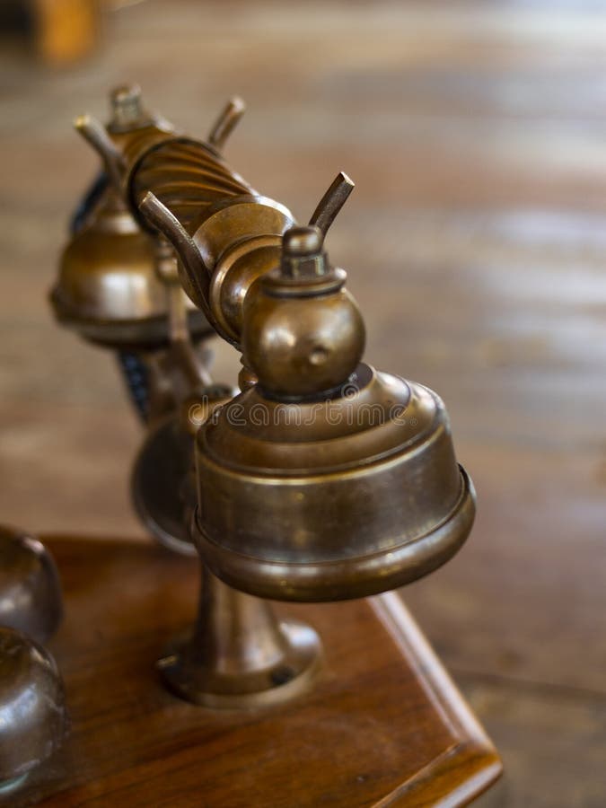 Vintage Telephone and Old Style Connection Stock Image - Image of ...