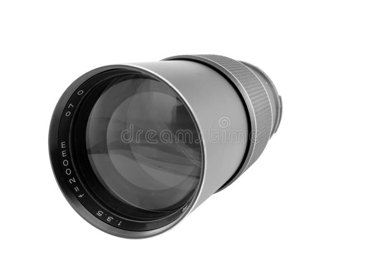 Vintage Telephoto Lens stock image. Image of hobby, magnification - 7000399