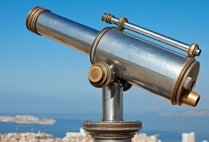 Vintage telescope stock photo. Image of magnification - 16685640