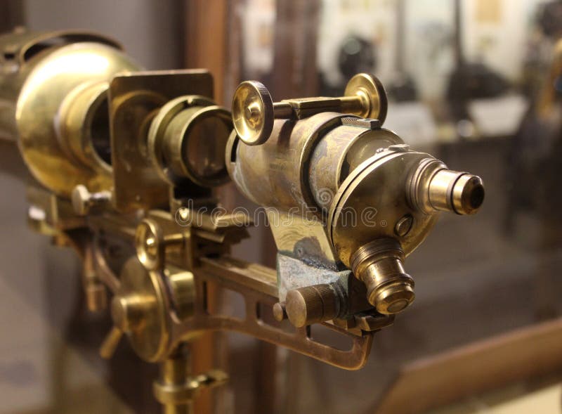 Vintage telescope antiques stock image. Image of binoculars - 43711303