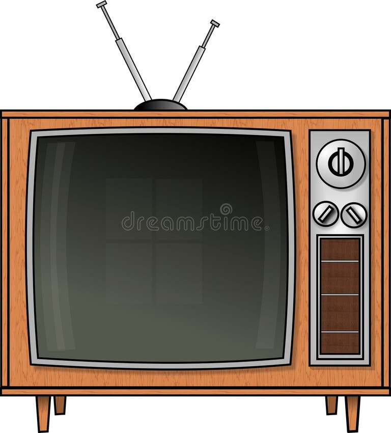 Vintage Television Rabbit Ears Stock Illustrations – 192 Vintage ...